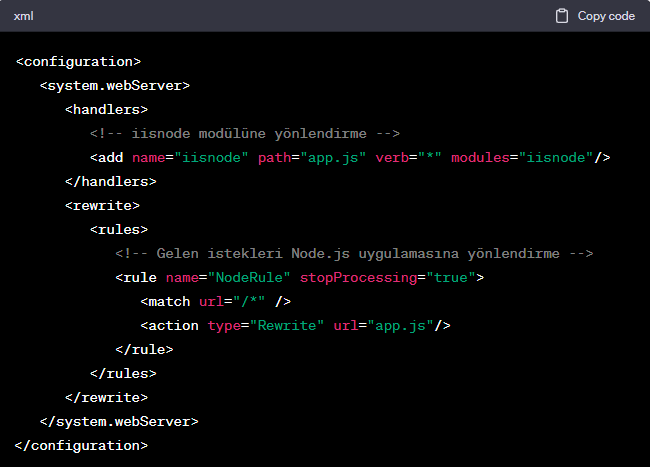 Hosting | Windows Hostingde Node.js Uygulamaları